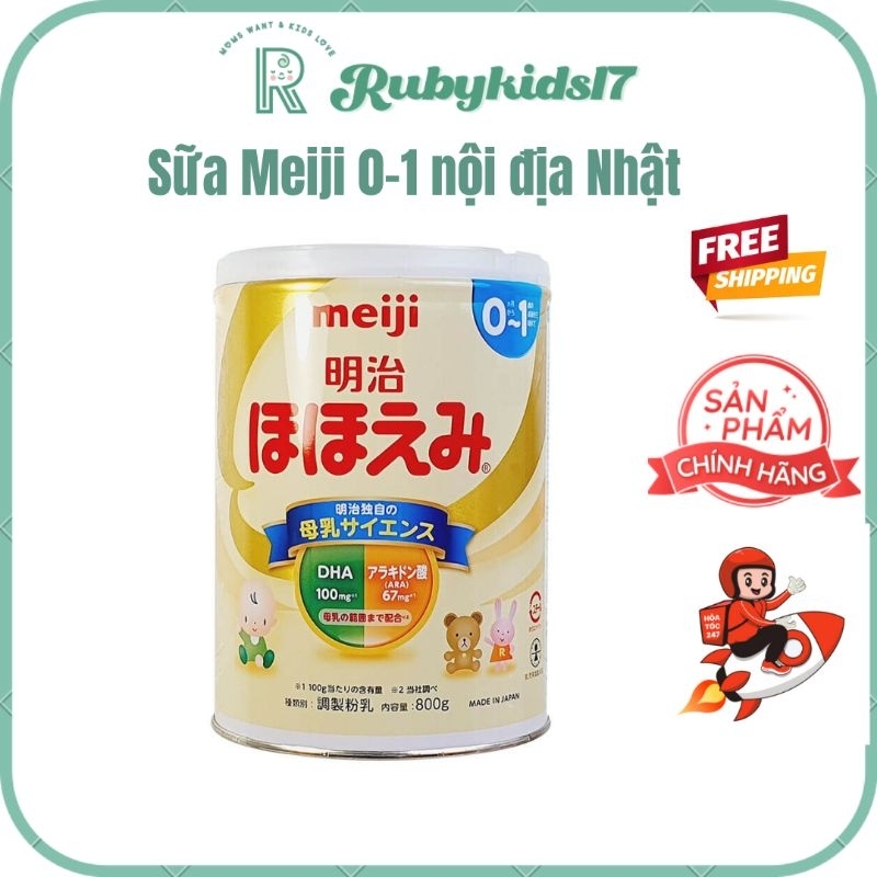 Meiji 0 - 1 Japanese domestic powdered milk 800gr | Shopee Malaysia