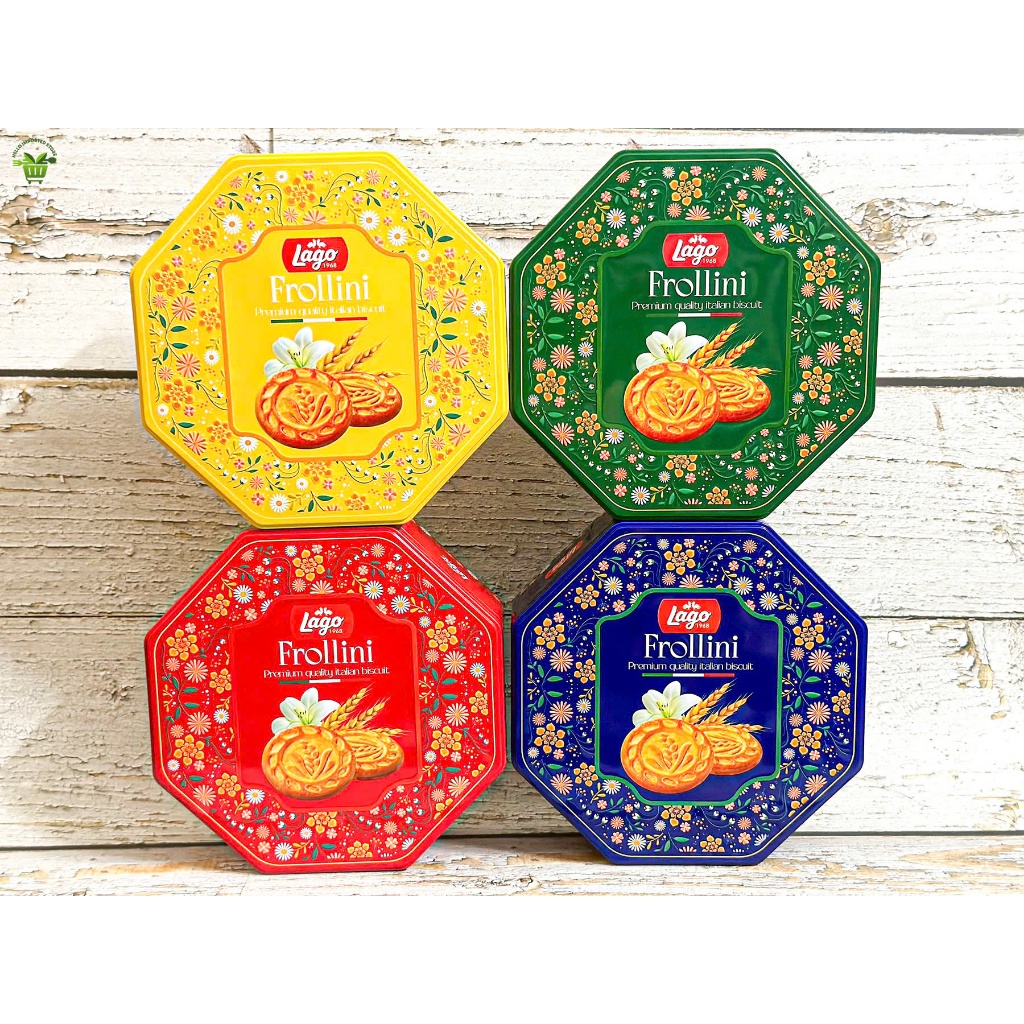 Lago Frollini Hexagonal Butter Cookies Tin Box 320G | Shopee Malaysia