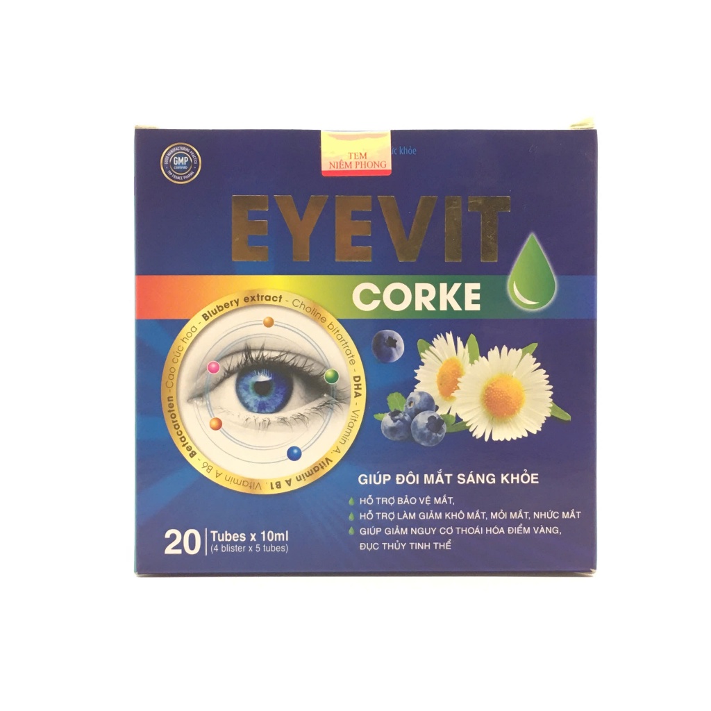 Eyevit CORKE tube eye supplement, helps keep eyes bright and healthy ...