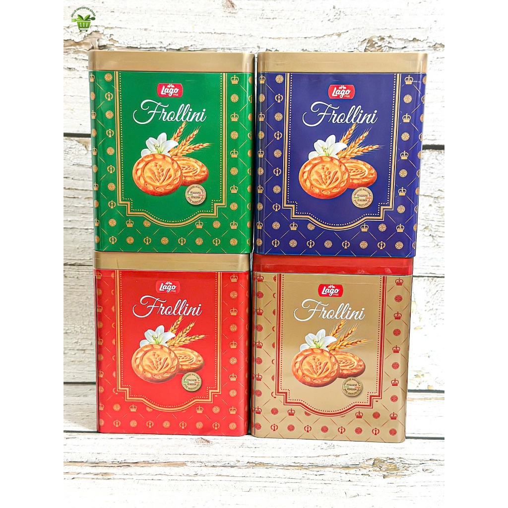 Lago Frollini Butter Cookies Standing Tin Box 320G | Shopee Malaysia