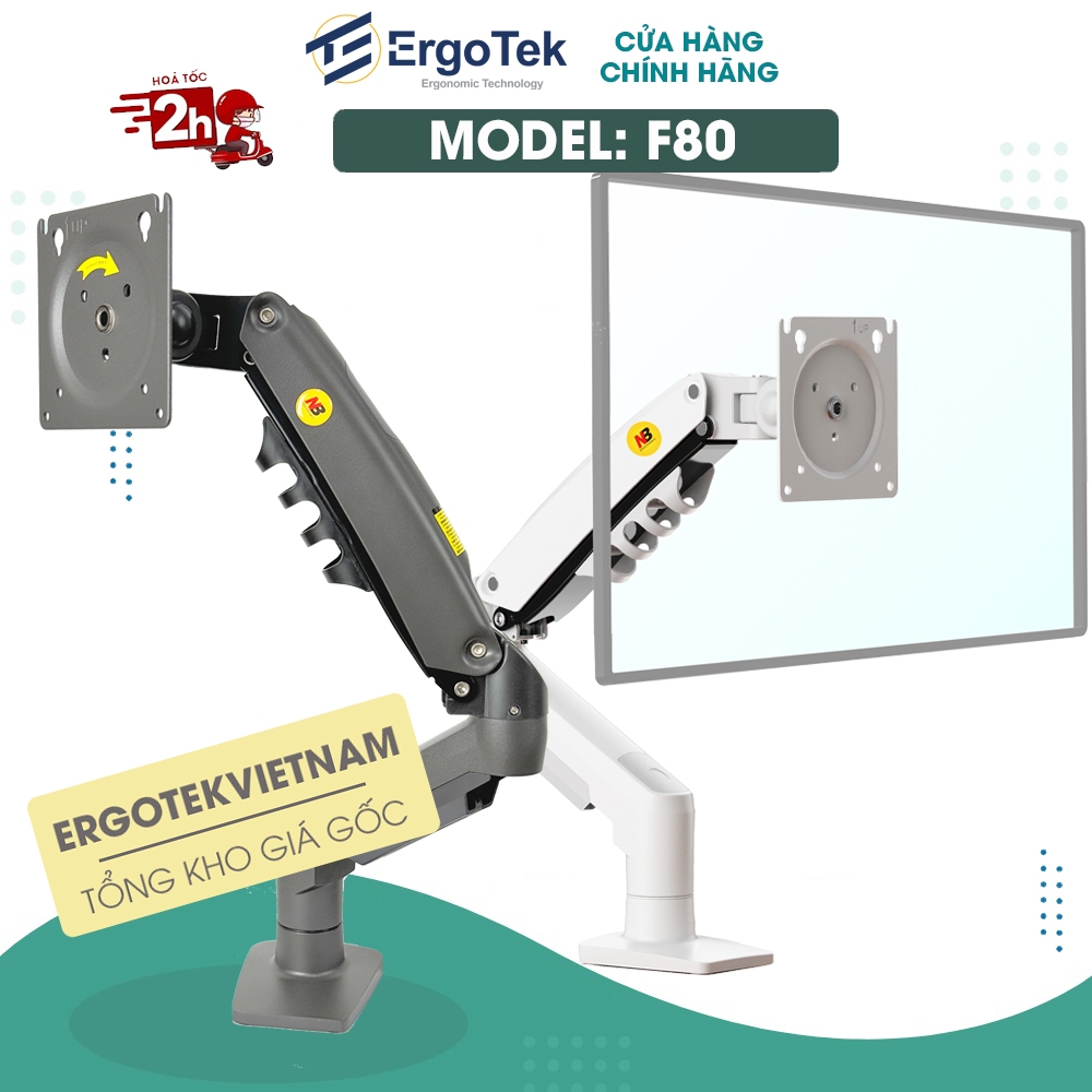Nb F80 17 - 30 Inch Computer Monitor Mount / ErgoTek EZ1 / NB G45 22 ...