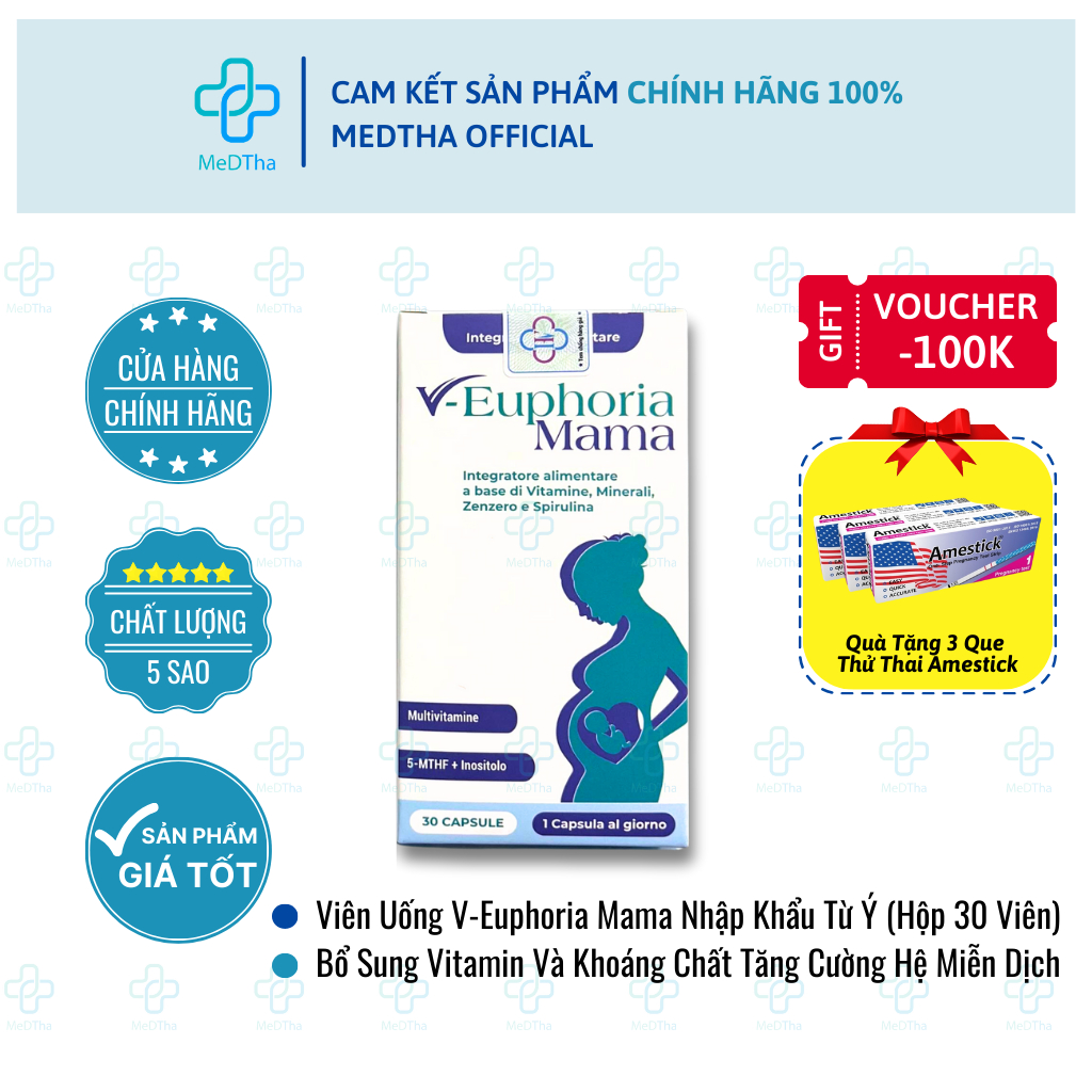 V-euphoria Mama Multivitamin - Vitamin and Mineral Supplement, Milk ...