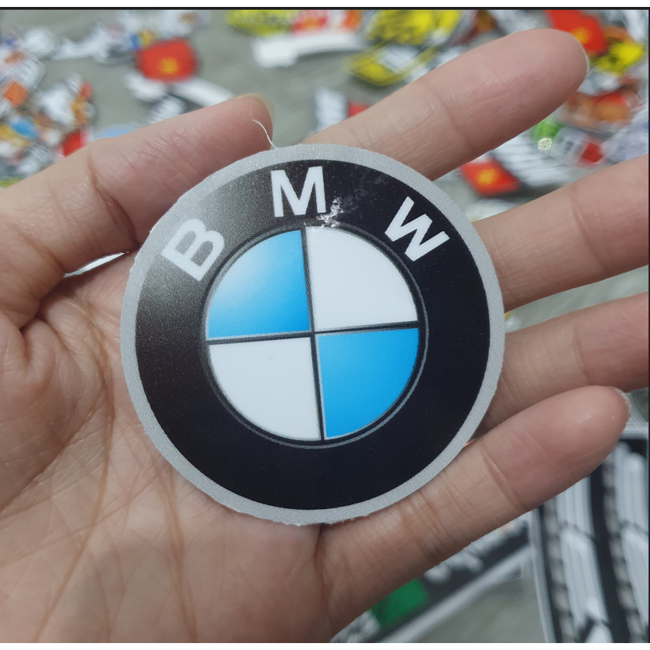 Bmw brand logo sticker 5.5x5.5cm for cars, phones and other items ...