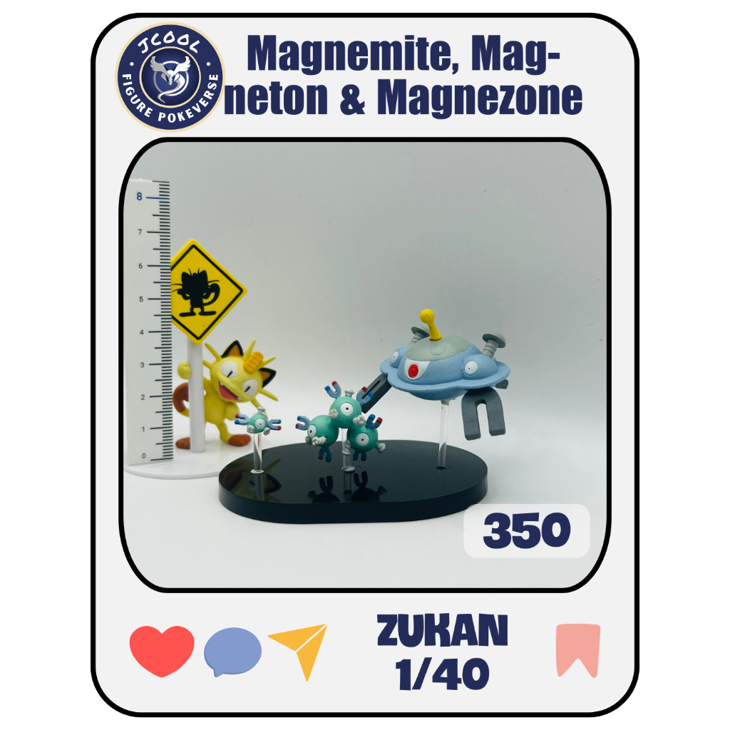 Magnemite, Magneton & Magneton - Gen 1 Kanto region - Genuine Pokemon ...
