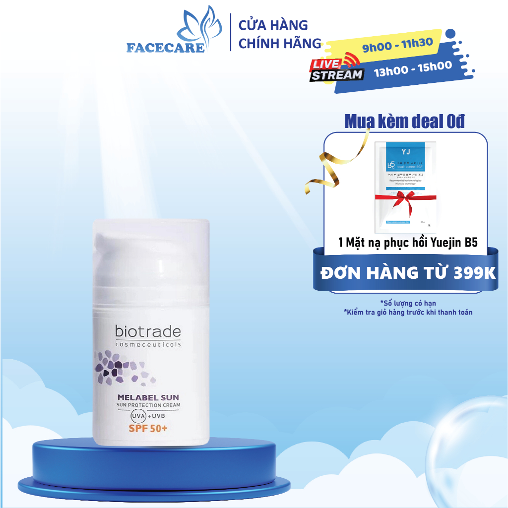 Biotrade Melabel Sun Cream SPF50+ For Acne, Sensitive and Post-Laser ...