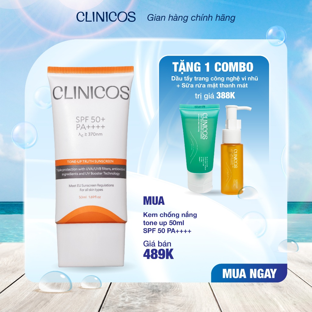 [BUY 1 GET 1 FREE] CLINICOS TRUTH SUNSCREEN SUNSCREEN SPF 50 PA ...
