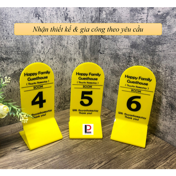 Table card/Number card for restaurant, coffee, L-shaped announcement ...