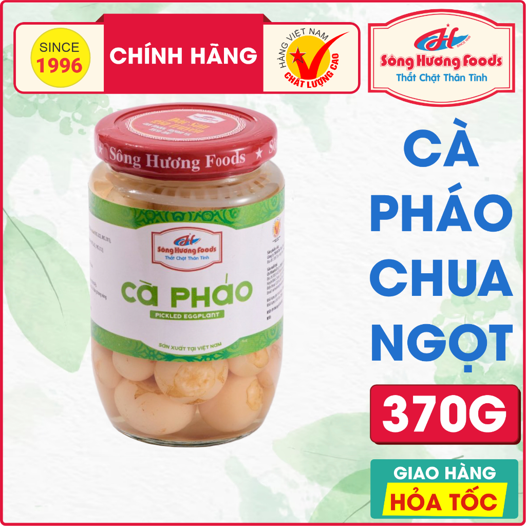 Song Huong Foods Sweet and Sour Salted Eggplant 370g Jar - Served with ...