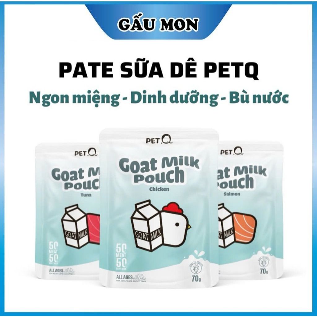 PetQ cat pate, premium goat milk pate, 50% meat 50% goat milk ...