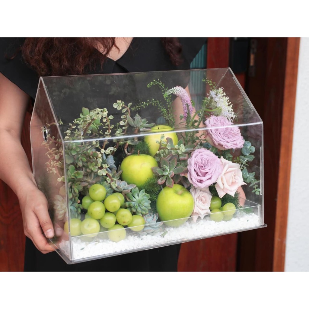 Mica flower arrangement box | Shopee Malaysia