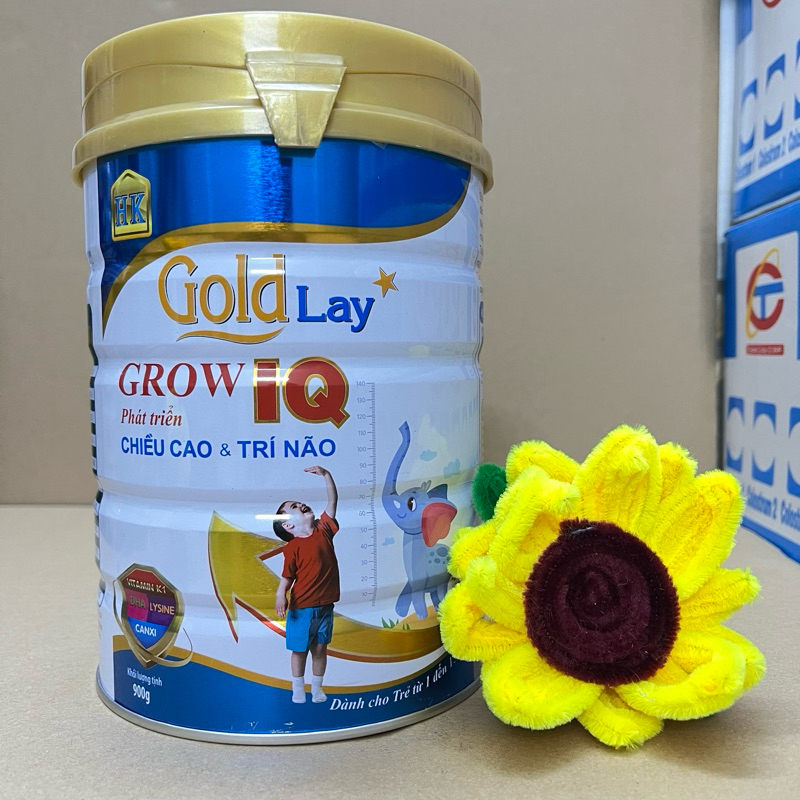 Goldlay Grow IQ height growth milk can 900g - Optimal height increase ...