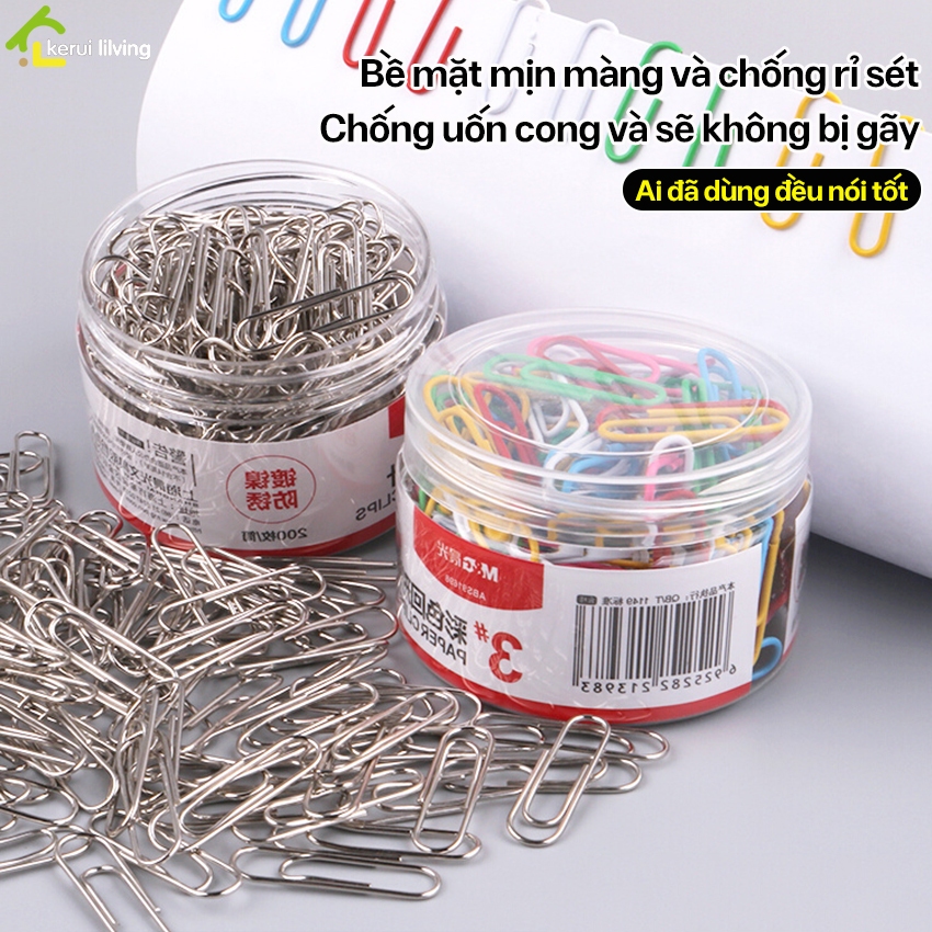 Various KWAI color-coated steel paper clips for modern offices, paper ...
