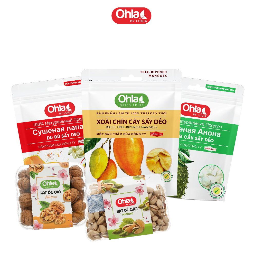 Combo mix Five Spice 1 Ohla (Cooked mango 500g, papaya 500g, custard ...