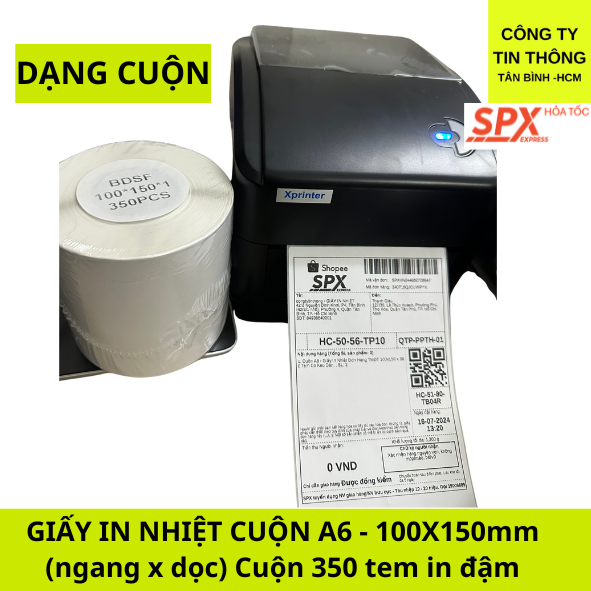 A6 Thermal Stamp Roll - Thermal Printing Paper 100x150 mm - Order ...