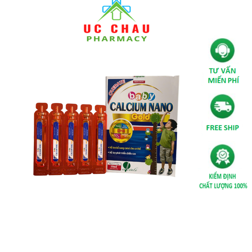 Overate Baby Calcium Nano Gold - Calcium supplement for children - Box ...