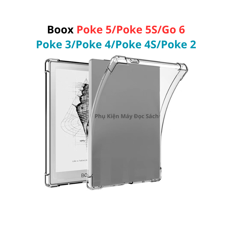 Boox Poke 5/5S/Go 6/Savi 6 Silicone Case, Boox Poke 3/Poke 4/Poke 4S ...