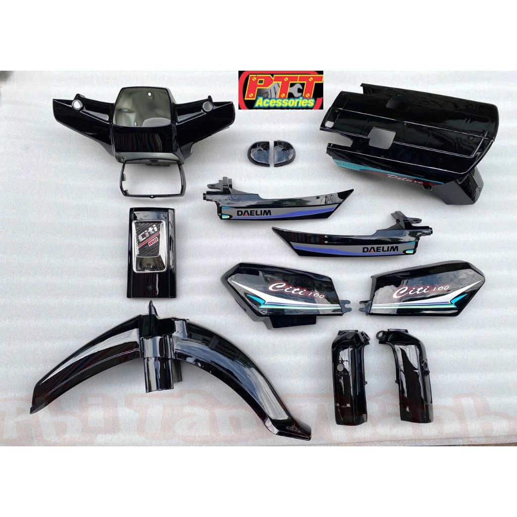 CITI 100 DAELIM BLACK ABS PLASTIC COVER (READY STICKER) | Shopee Malaysia