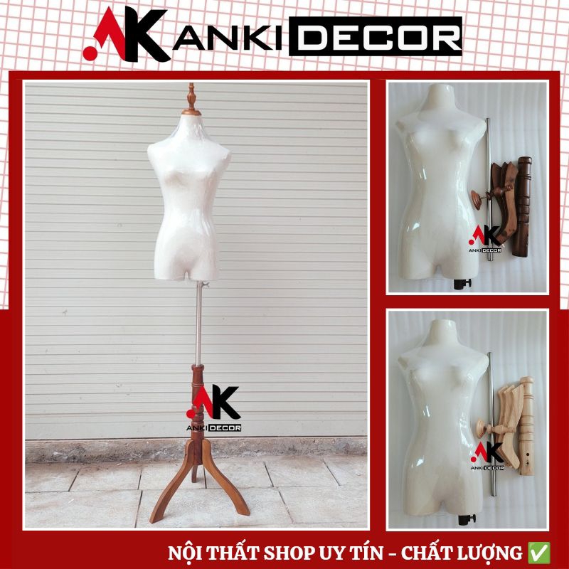 Armless female mannequin, wooden top | Anki Decor, female bust ...