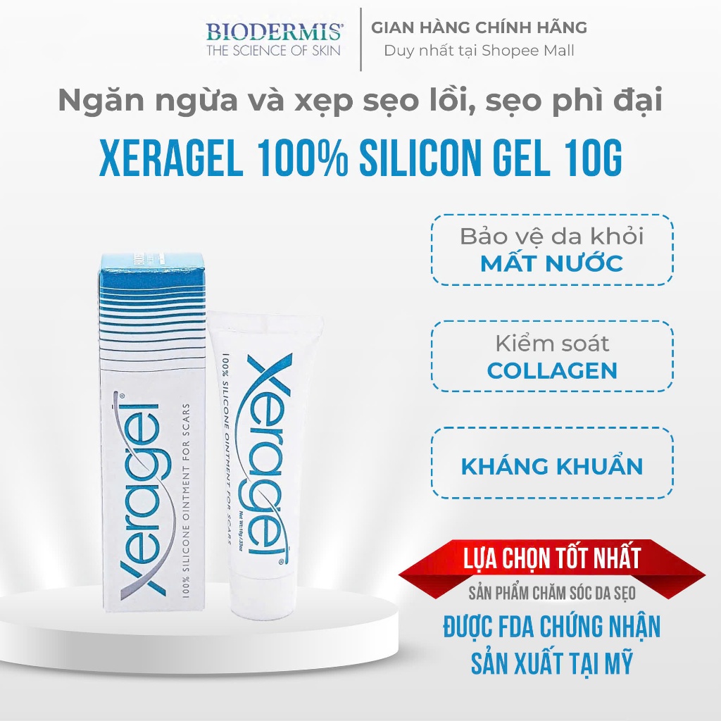 Xeragel Biodermis scar prevention cream 100% Silicon Gel - Biodermis ...