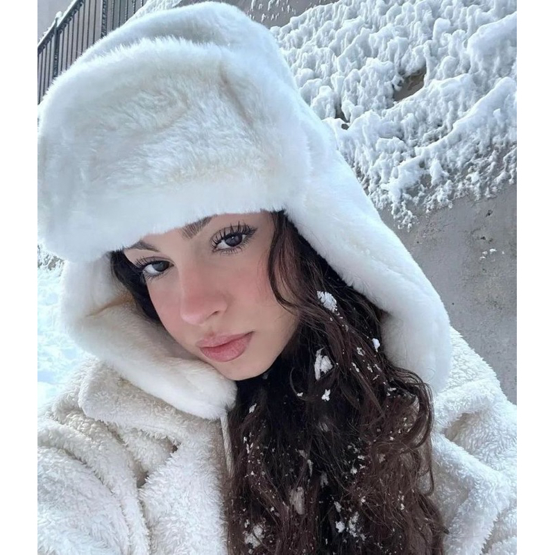 Russian Ushanka hat, fur hat, pilot hat, two styles covered with warm ...