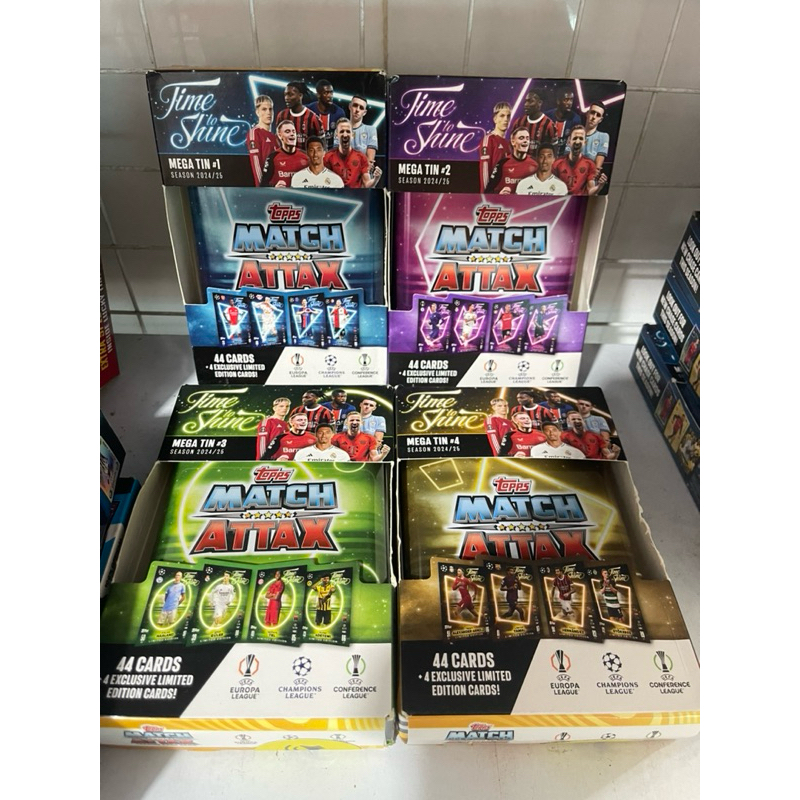 [ Mega Tin ] Match Attax Champions League Large Card Box Season 2024/25 ...