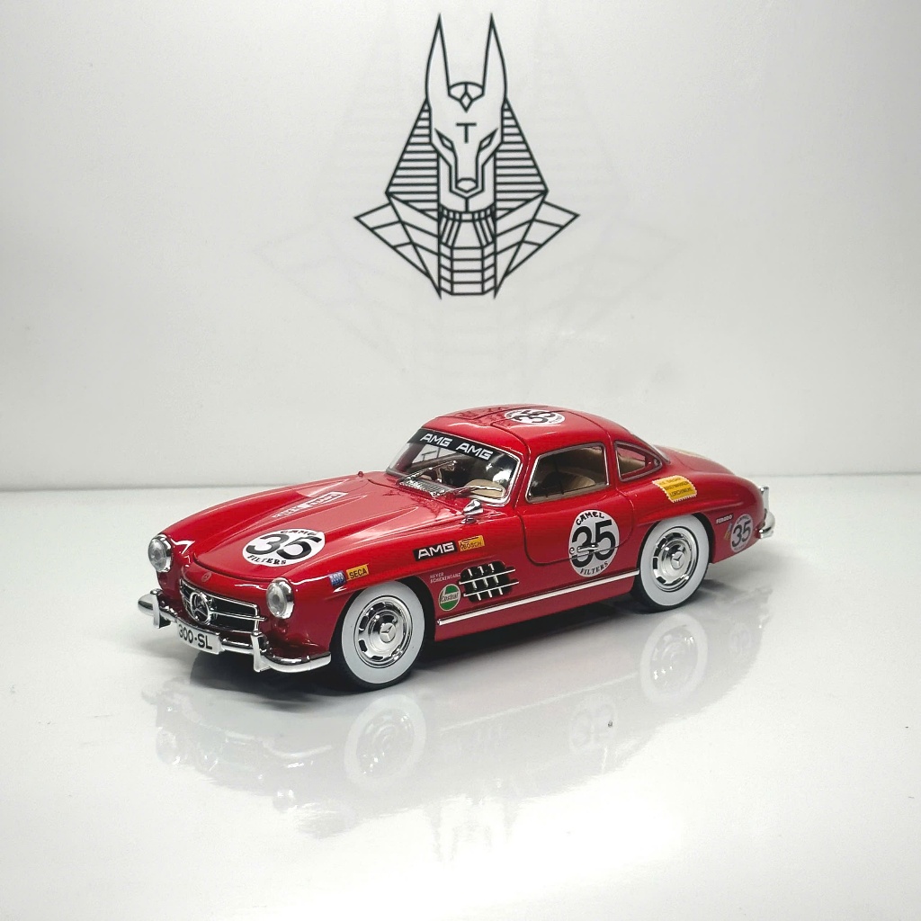 Metal Car Model 1/24 MERCEDES BENZ 300SL Supercar Racing Edition Used ...