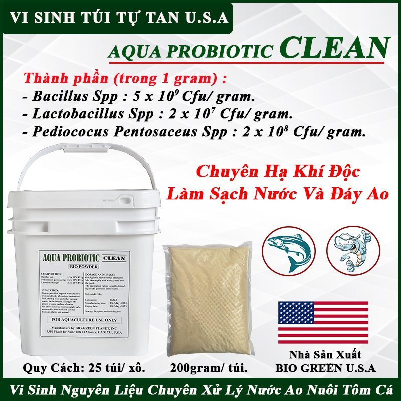 New generation microorganism self-dissolving bag USA Aqua Probiotic ...