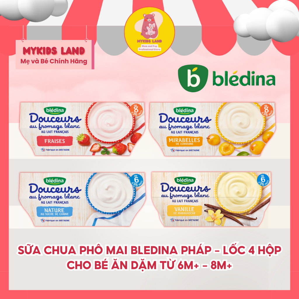 French BLEDINA Cheese Yogurt - Fatty, Less Sweet, Calcium Supplement ...