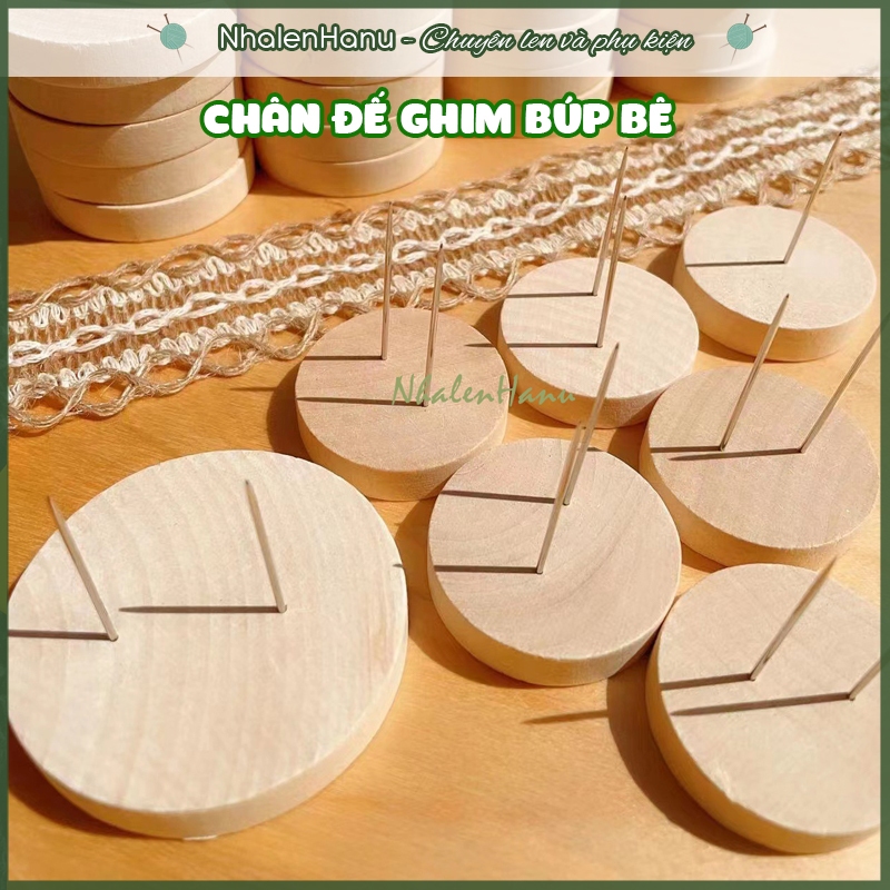 Wool doll pin stand made of solid wood - beautiful pine wood | Shopee ...