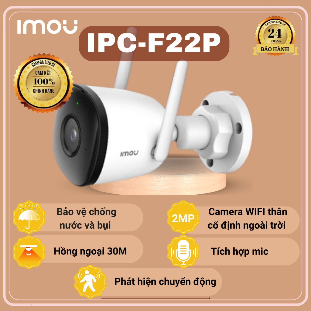 Genuine IPC-F22P-IMOU Wifi Camera Supports Audio Recording Mic | Shopee ...