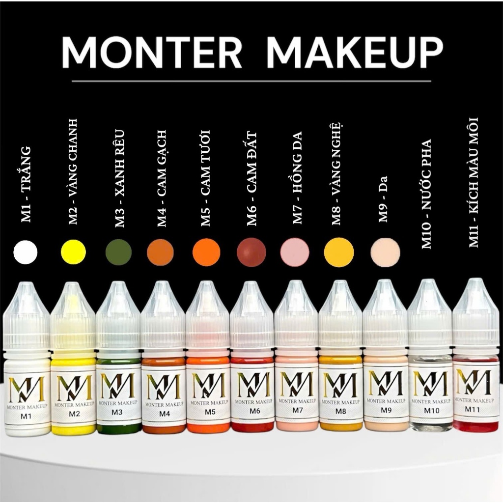 Genuine Monter Makeup Ink Super Dark Flakes, Dark Bubble Lip Ink 10ml ...