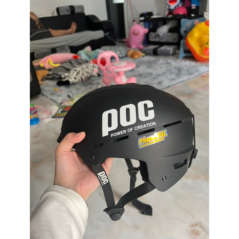 [Brand Name] Genuine used poc bicycle sports helmet - old | Shopee Malaysia