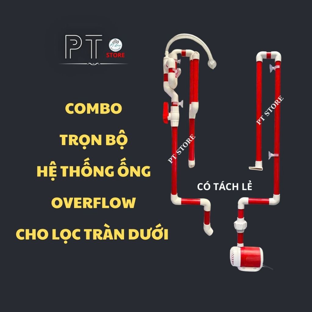 Combo Complete OVERFLOW Set and Bomb Connecting Pipe with Pump, used ...