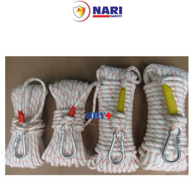 Human rescue rope with non-12 steel core used in fire protection ...