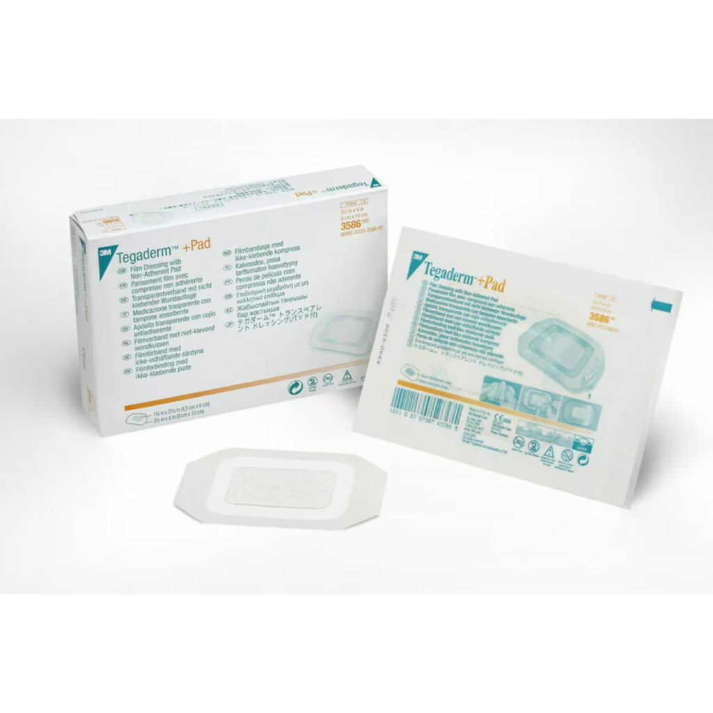 3m Tegaderm + pad 3586 (9cmx10cm) 1 piece - Transparent medical Film ...