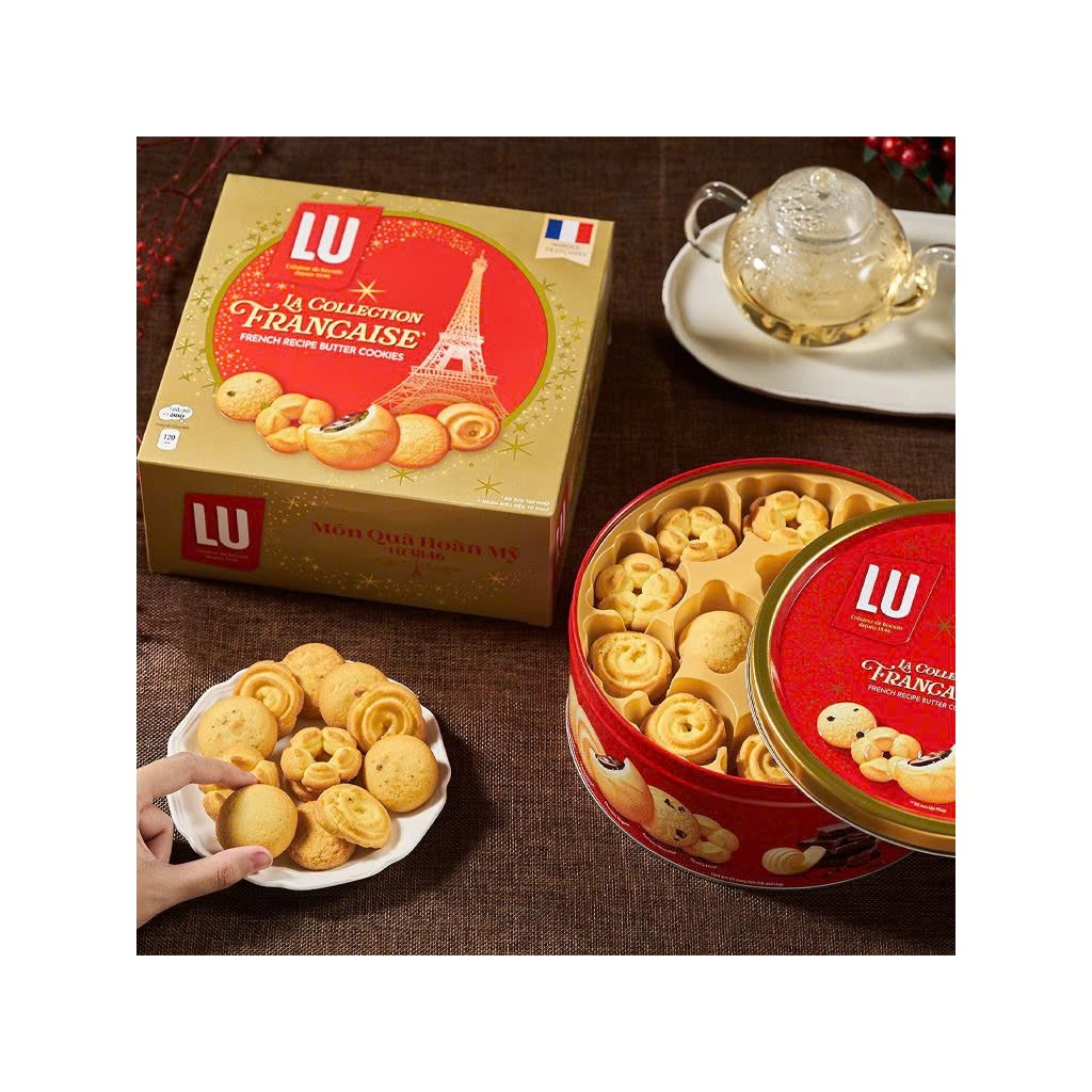 French-lu, Kinh Do recipe butter cookies, iron box (310g) | Shopee Malaysia
