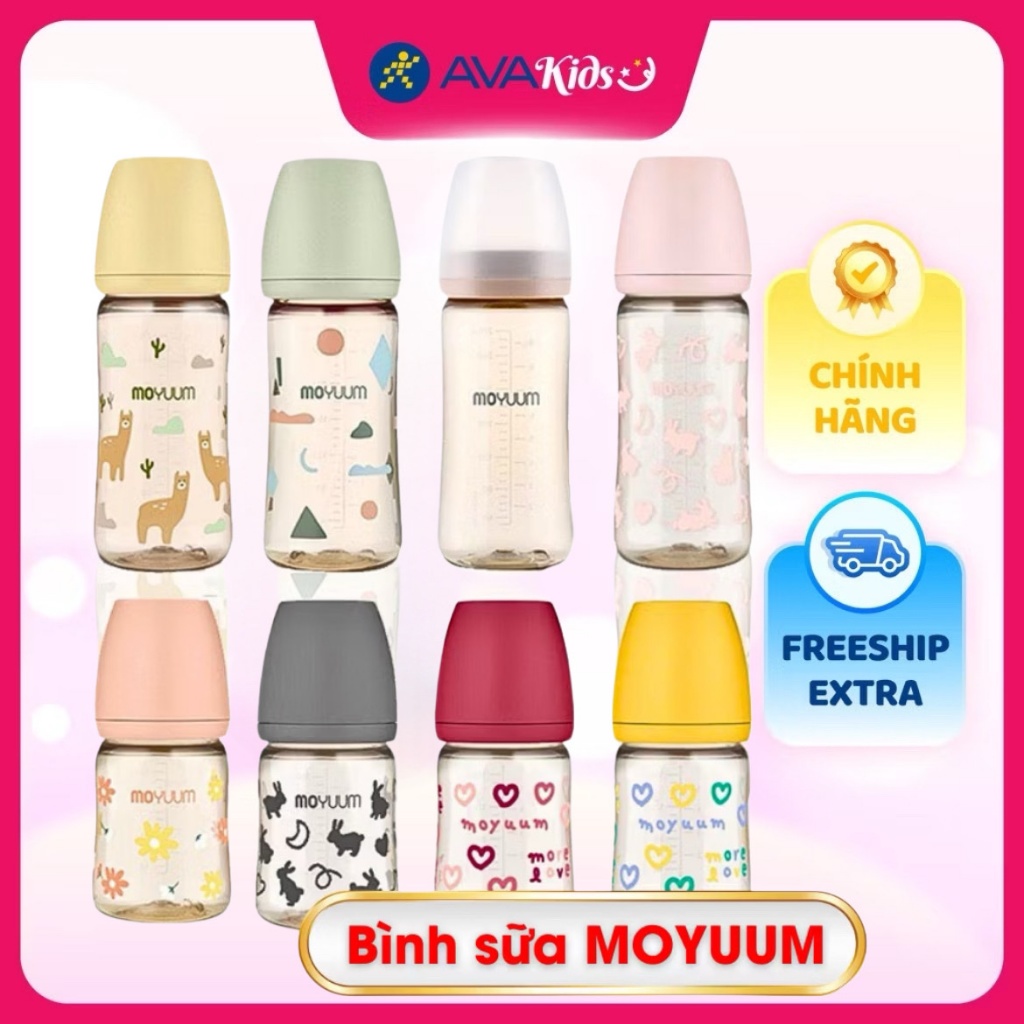 Moyuum Korean milk bottles intact versions, 170ml-270ml (Free 1 nipple) | Shopee Malaysia