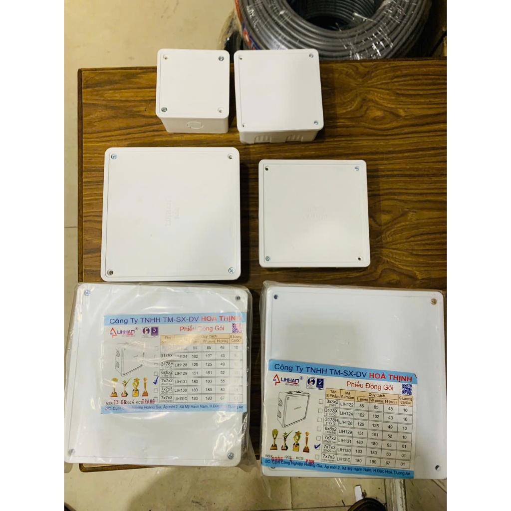 Electrical wiring Box - White plastic square Box of all sizes 80x80mm ...