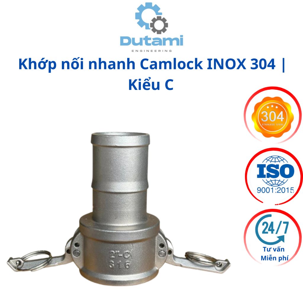 Camlock INOX 304 quick coupling | Type C DN40- DN100 | Shopee Malaysia