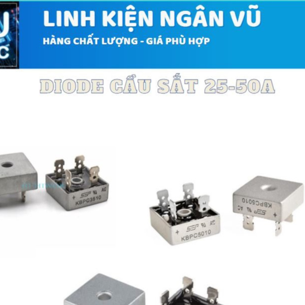 Diode bridge 35A-50A 1000V KBPC5010 (iron bridge) | Shopee Malaysia