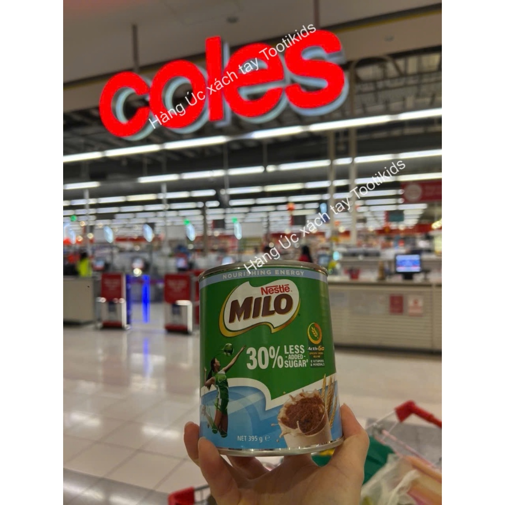 Australian Milo less sugar - Milo low sugar increased calcium 395g ...