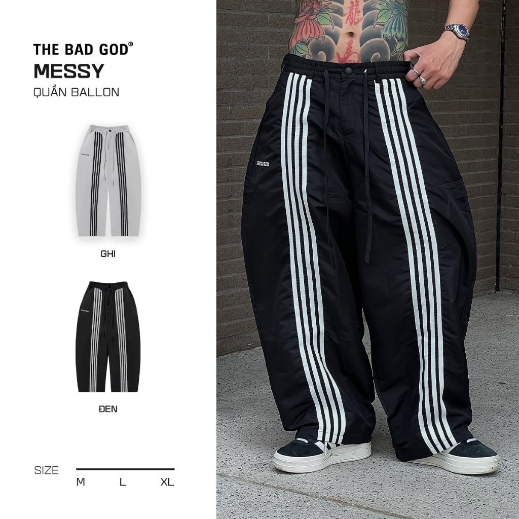 Ballon The Bad God Messy pants, men's and women's fashion wide-leg ...