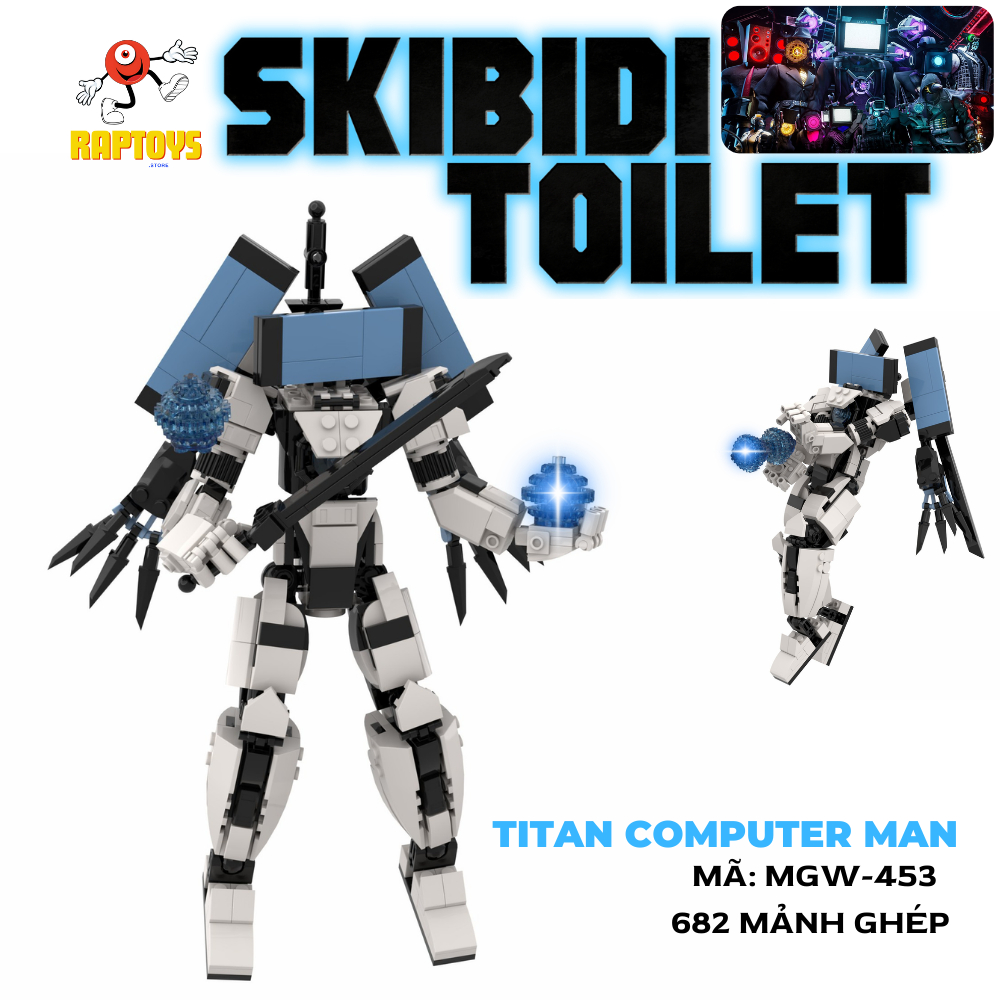 Skibidi Toilet Multiverse TITAN COMPUTER MAN Assembly Toy Model | Mgw ...