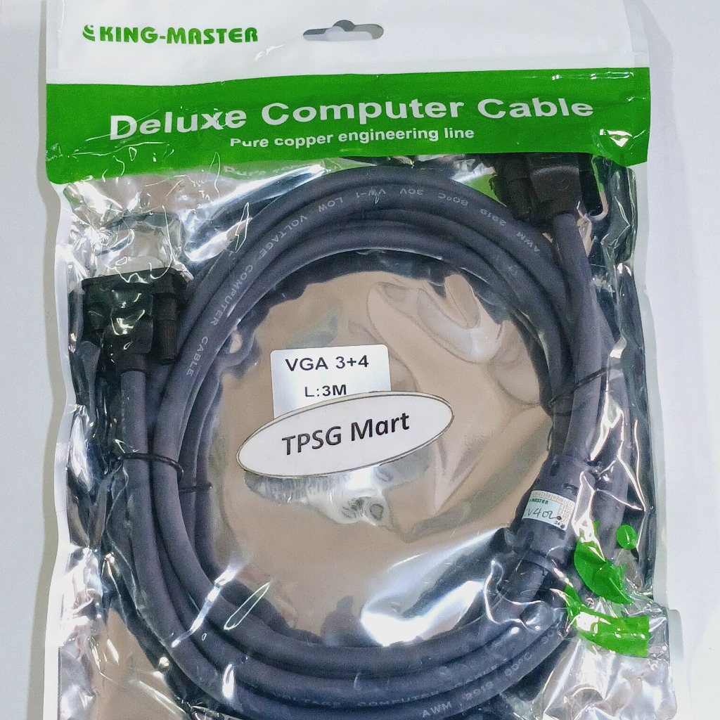 3m VGA cable / Genuine King Master brand, quality cable | Shopee Malaysia