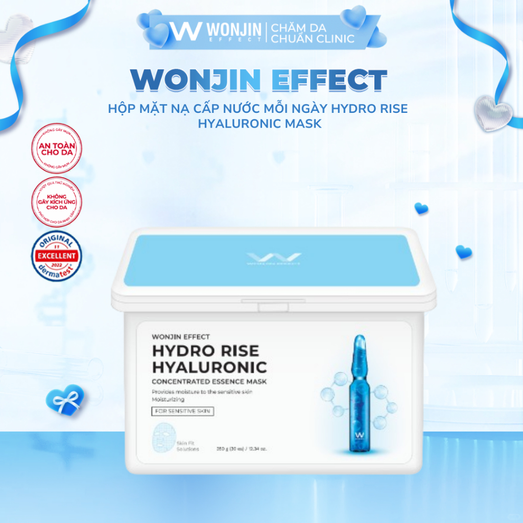 Box of 30 WonJin Effect Hydro Rise Hyaluronic Mask Daily Hydrating ...