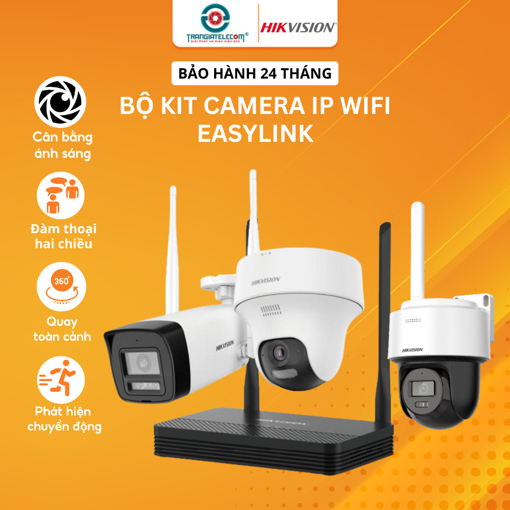 Hikvision Wifi IP Camera Connects to Easylink Indoor Wifi KIT | Outdoor ...