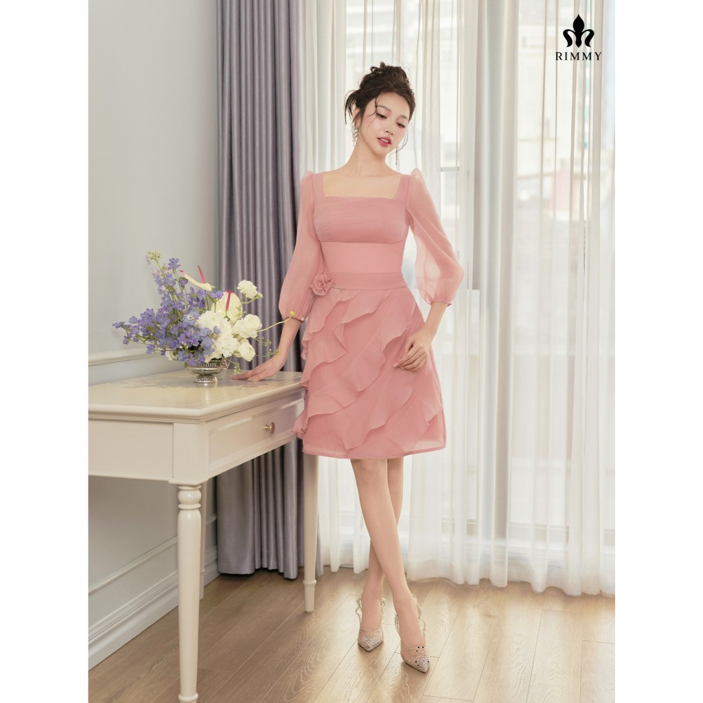 Rimmy - MOON Dress Party Dress with elegant square neck design, hand ...