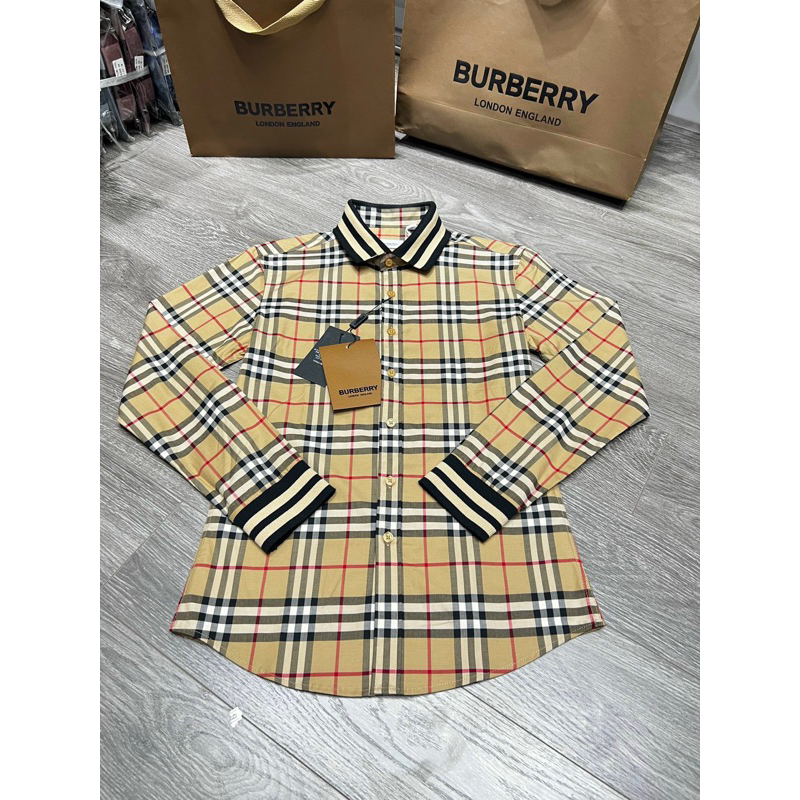 Somi bbr shirt mixed with wool sleeves and wool collar, high quality QC ...