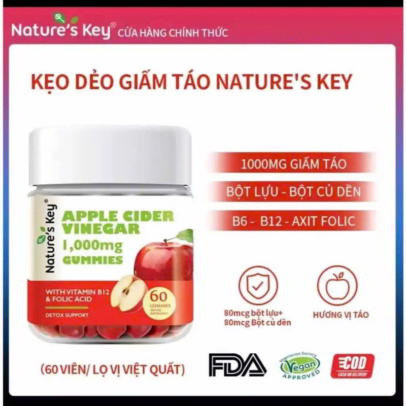 Nature's KEY Apple Cider Vinegar Gummies - NATURE'S KEY Apple Cider ...