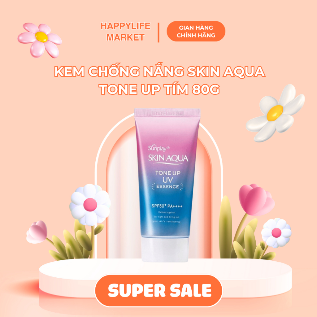 Skin Aqua Tone Up Purple Sunscreen 80g | Shopee Malaysia